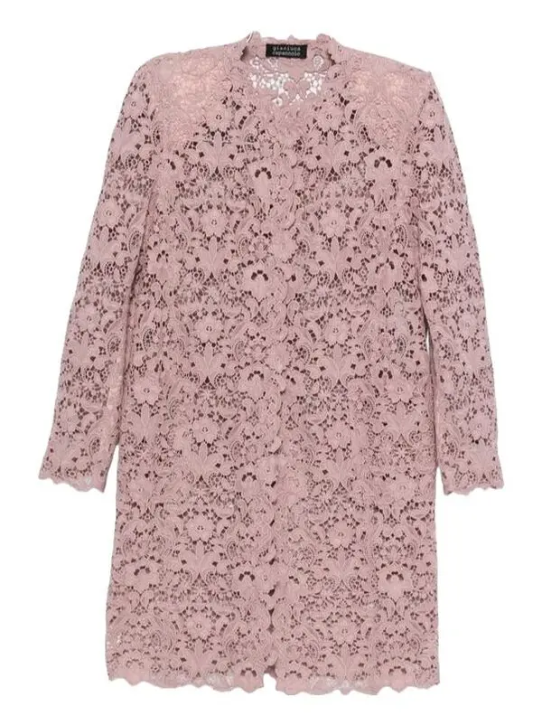 GIANLUCA CAPANNOLO Charlotte Floral-lace Coat - Pink