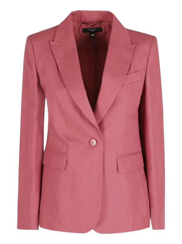 Max Mara Single-breasted Blazer - Red