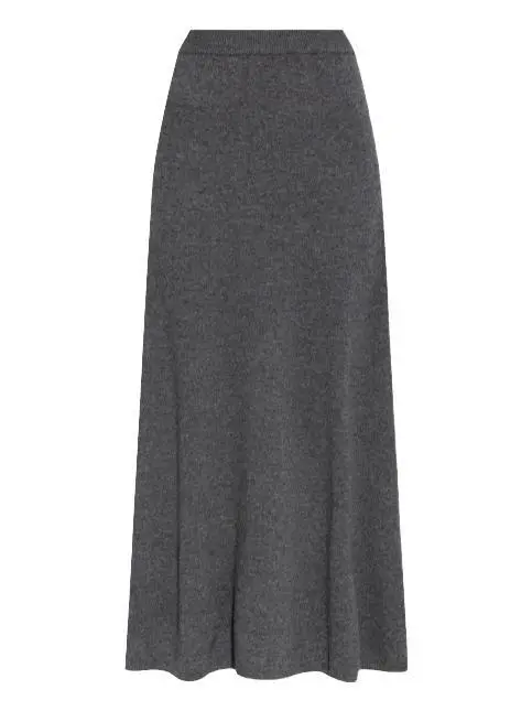 LISA YANG Dolly Knitted Midi Skirt - Black