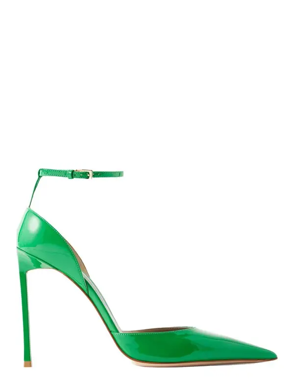 TOM FORD Vertigo Patent-leather Ankle-strap Pumps - Green