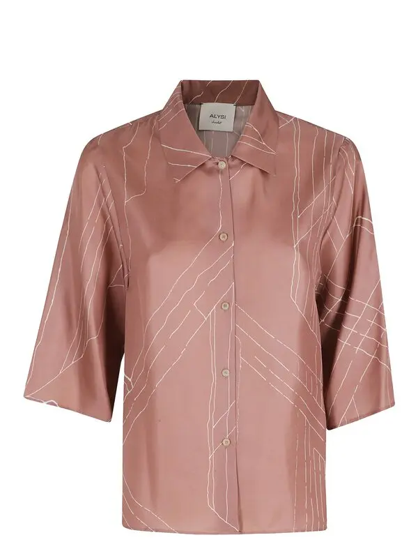 ALYSI Printed Shirt - Pink