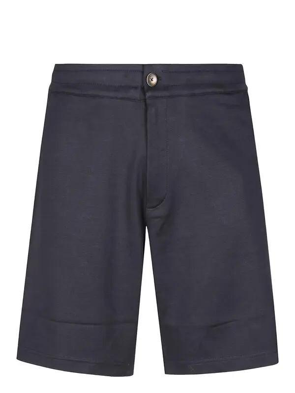 Herno Tailored Cotton Shorts - Blu