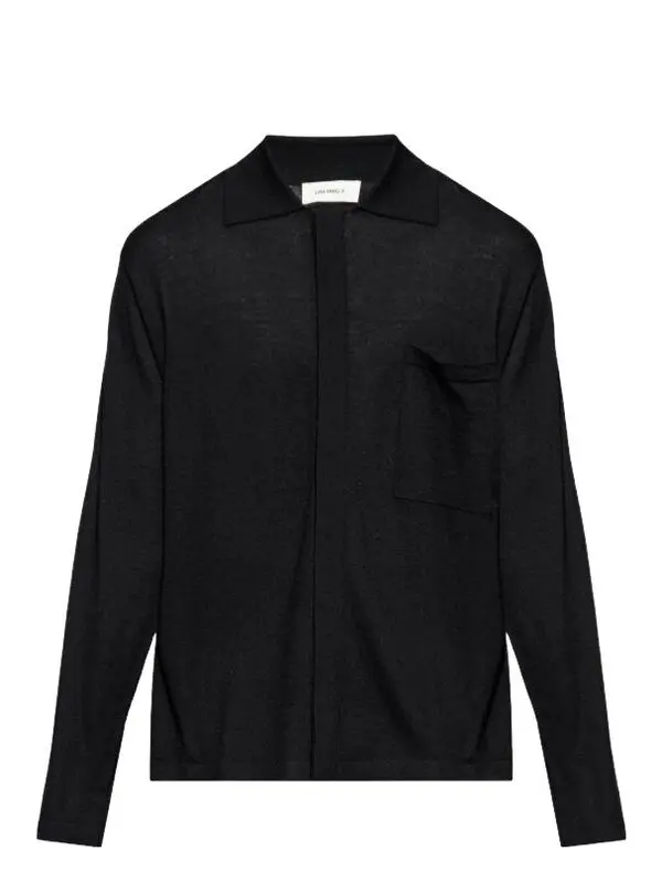LISA YANG Kieran Pocket Knit Cardigan - Black
