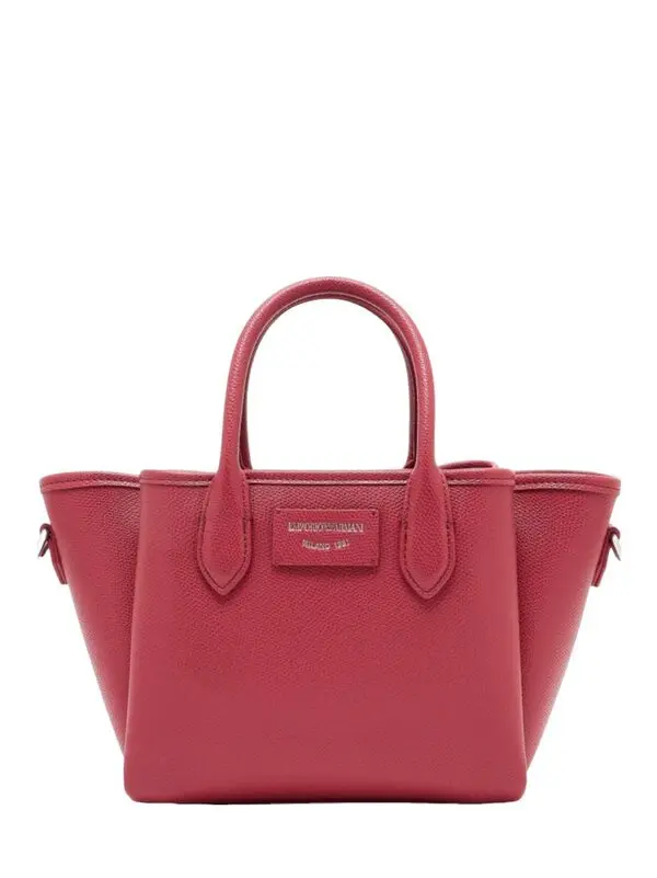 Emporio Armani Logo Top Handle Bag - Red