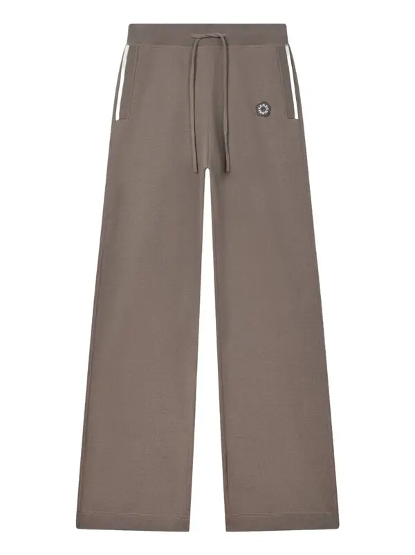 Kenzo Boke Flower 2.0 Embroidered Wide-leg Pants - Taupe