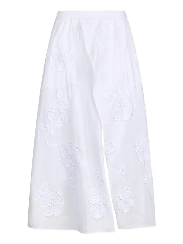 Liu Jo Embroidered Long Skirt - White