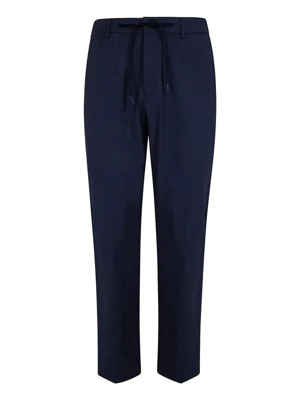 Herno Drawstring-fastening Crinkled Trousers - Black