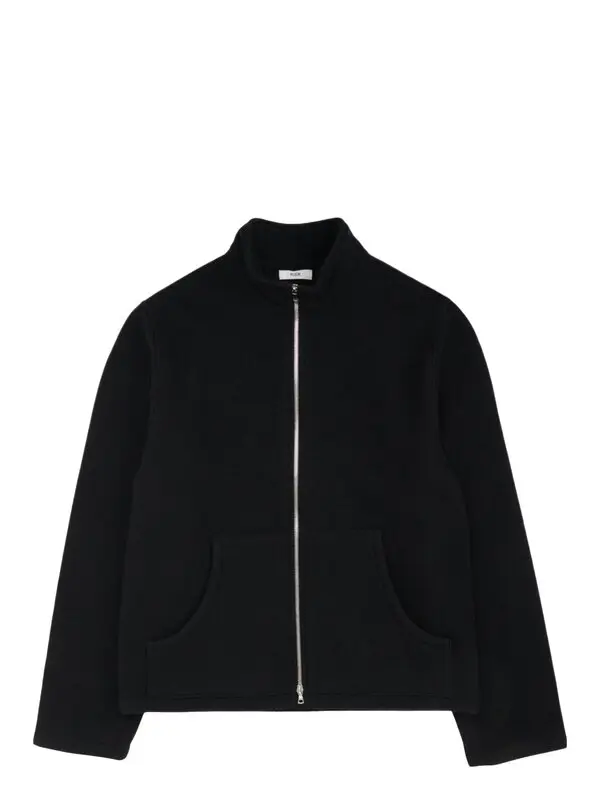 RIER Wool Fleece Zip-up Jacket - Black