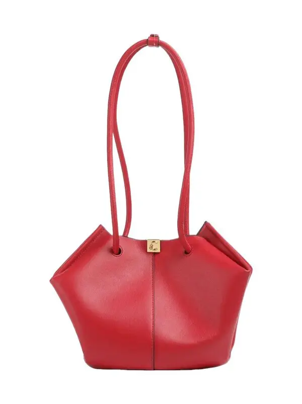 COCCINELLE Kamy Logo Lettering Shoulder Bag - Red