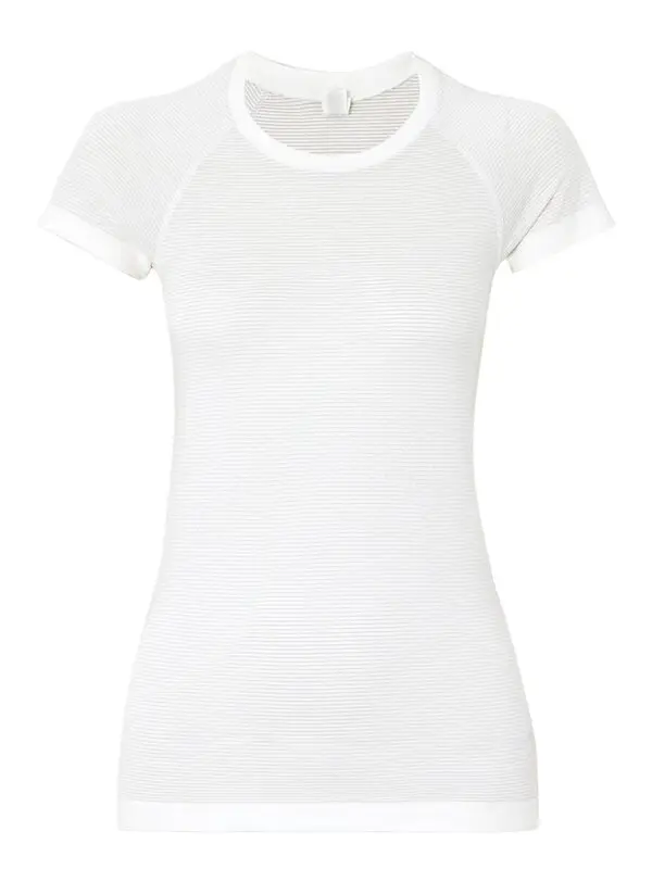 Lululemon Swiftly Tech 2.0 Striped Stretch T-shirt - White