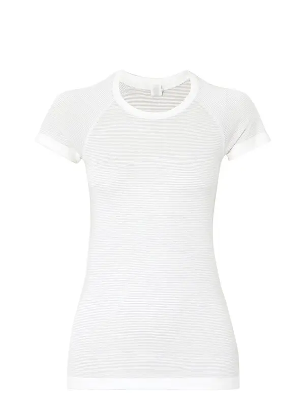 Lululemon Swiftly Tech 2.0 Striped Stretch T-shirt - White