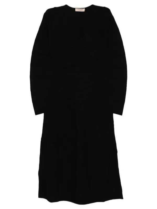 TWINSET Knitted Midi Dress - Black