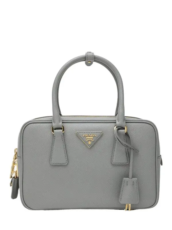 Prada Logo Shoulder Bag - Grey