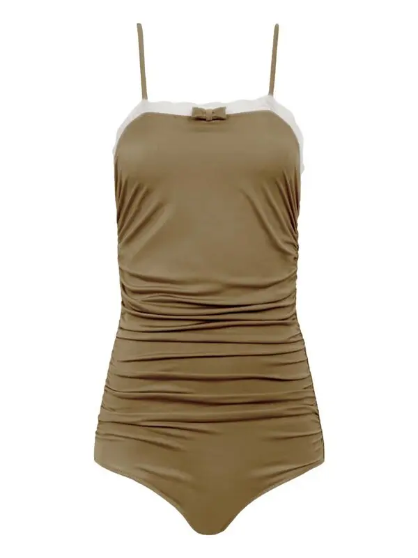 Chloé Lace Trim Bodysuit - Brown