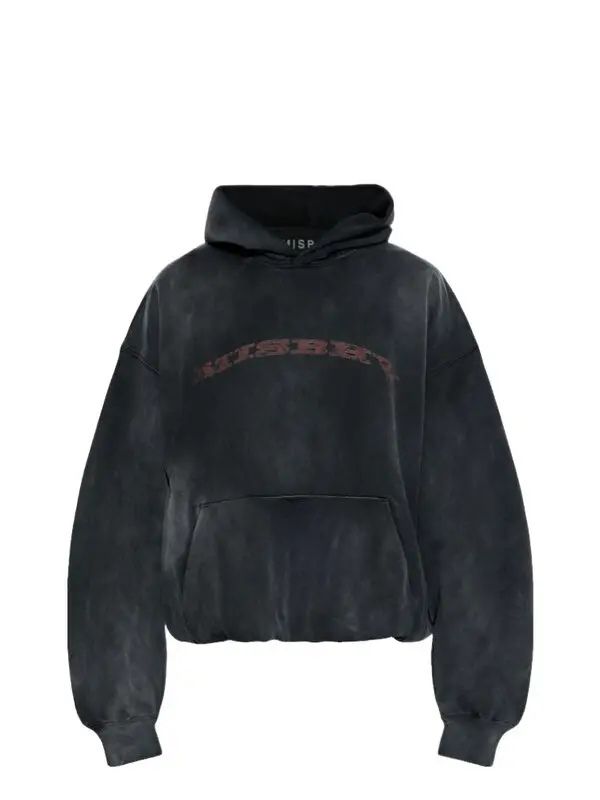 MISBHV Long Sleeve Hoodie With Hood, Cuffs, And Hem - Black