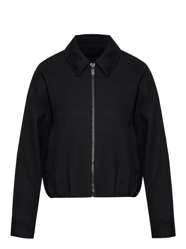 Michael Kors Twill Bomber Jacket - Black