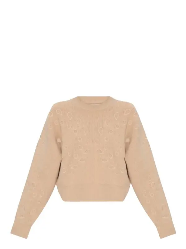Ulla Johnson Vanessa Cut-out Ribbed Sweater - Nude