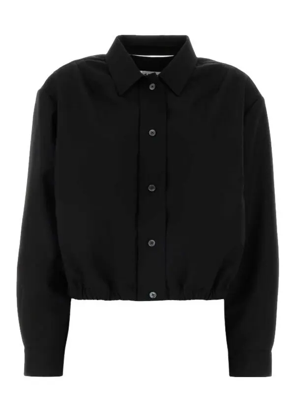 JIL SANDER Blouson Cropped Jacket - Black