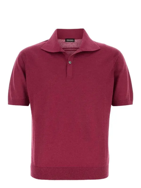 Zegna Short-sleeve Polo Shirt - Red