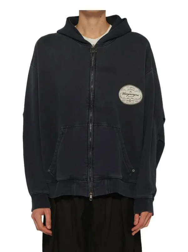 WOOYOUNGMI Full Zip Hoodie - Black