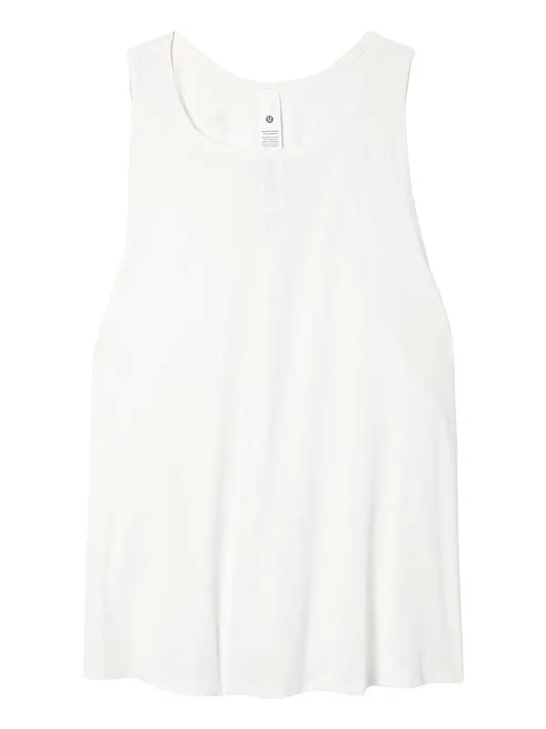 Lululemon Ruched Stretch Recycled-jersey Tank - White