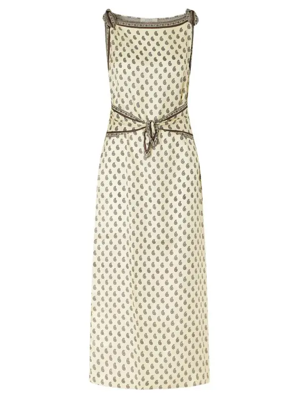 DÔEN Paisley-print Silk-blend Twill Midi Dress - No