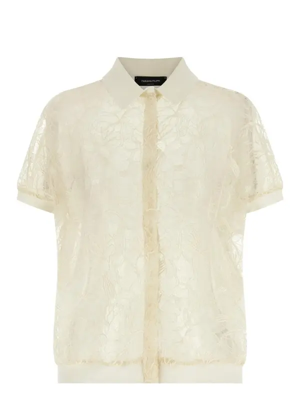 Fabiana Filippi Lace Cardigan - White
