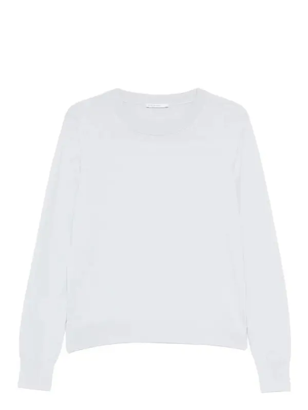 Patrizia Pepe Crew Neck Long Sleeve Sweater - White