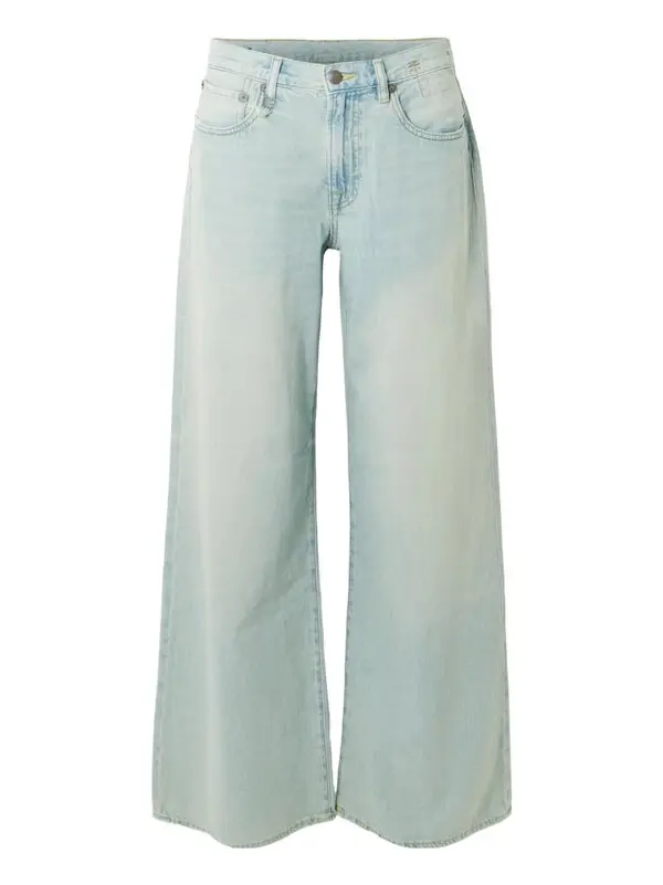R13 Flared Cotton Jeans - Green