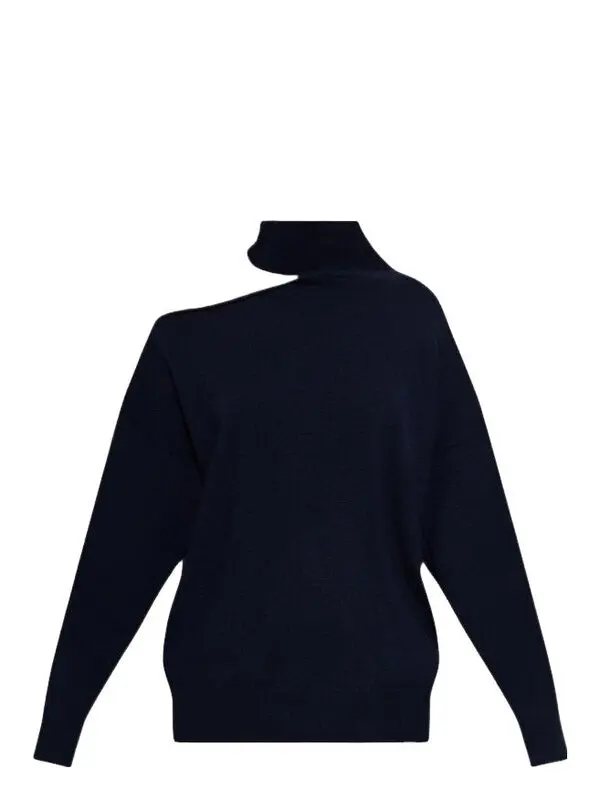 LISA YANG Alvia Cutout Turtleneck Knitwear - Black