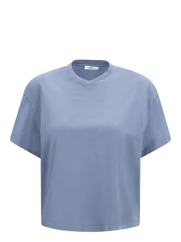 RIER Relaxed V-neck T-shirt - Blue