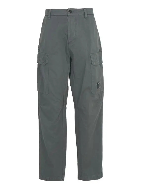 C.P. COMPANY Cargo Sateen Pants - Gray