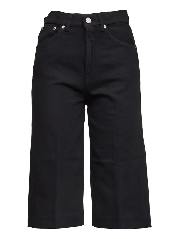 DONDUP Delfine Regular Bermuda Shorts - Black