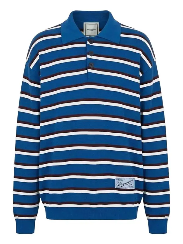 WOOYOUNGMI Striped Polo Shirt - No