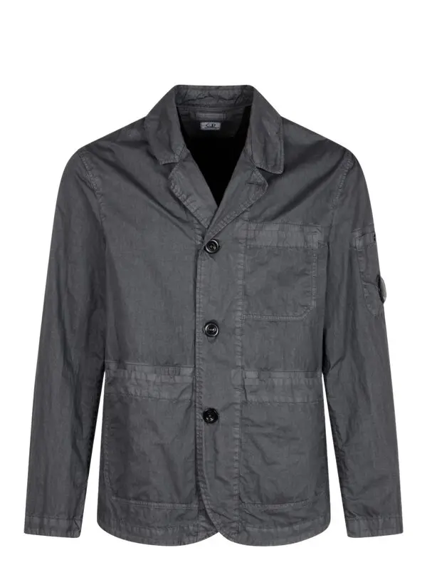 C.P. COMPANY Utility Button-front Jacket - Black