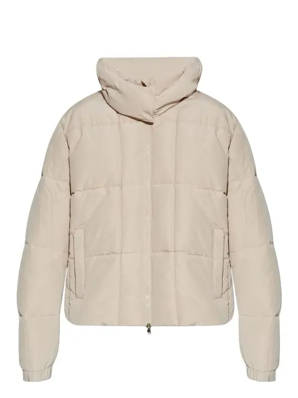 EA7 Quilted Hooded Puffer Jacket - Nude