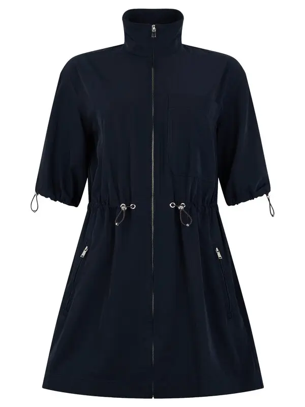Veronica Beard Akerman Zip-front Mini Dress - Black