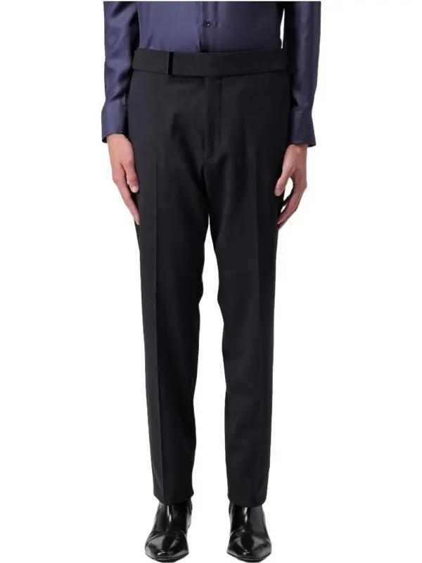 TOM FORD Slim Fit Tapered Trousers - Black