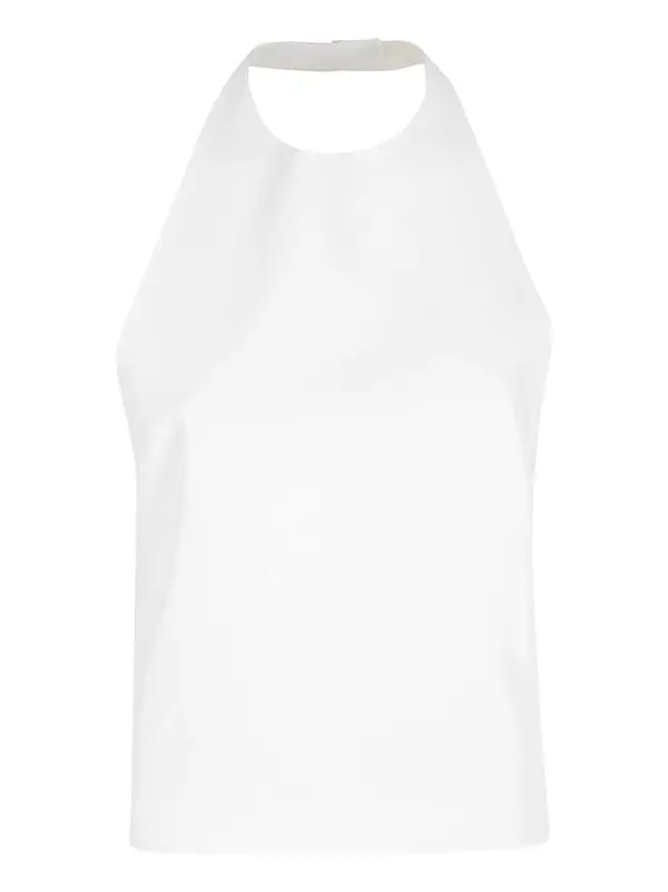 Loulou De Saison Sami Halterneck Vest - White