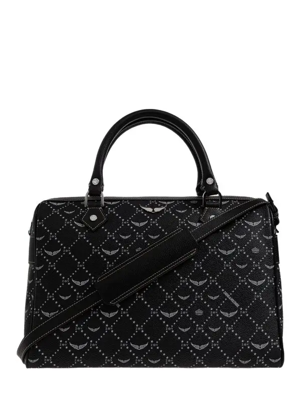 Zadig&Voltaire Monogram Sunny Vibe Medium Satchel - Black