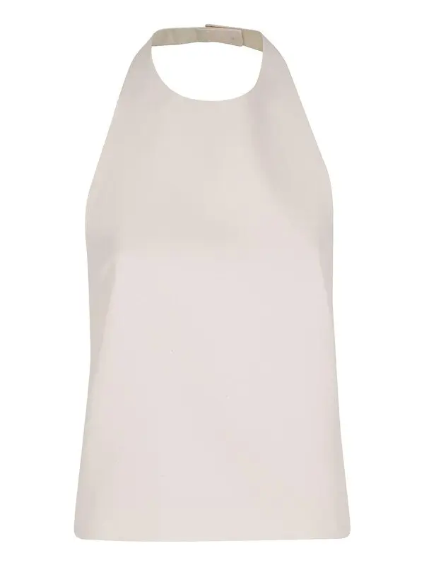 Loulou De Saison Sami Halter-neck Top - White