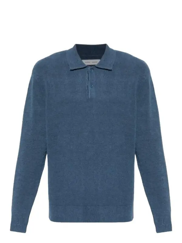 SAMSOE SAMSOE Button-fastening Polo Shirt - Blue