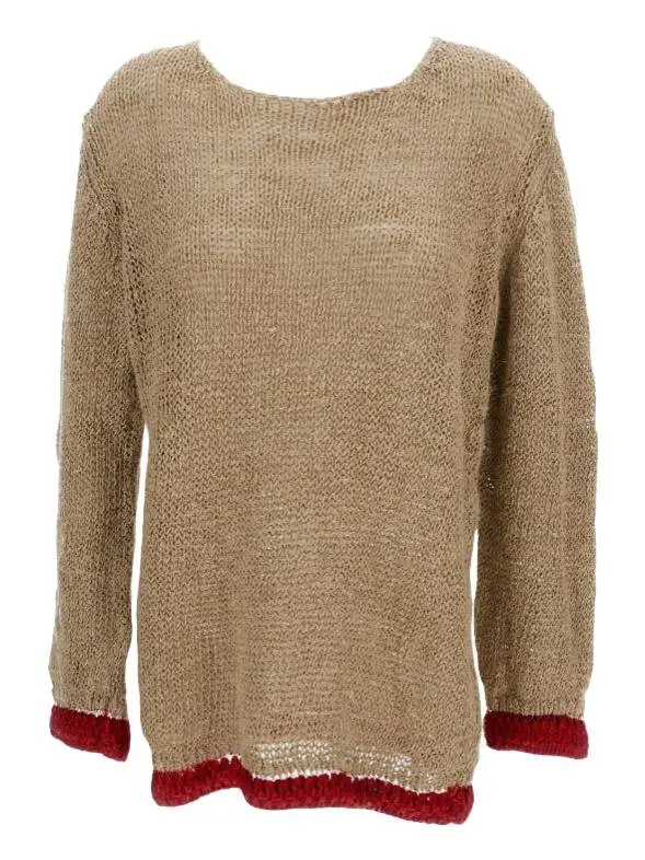 Comme Des Garçons Long Sleeve Knitwear - Brown