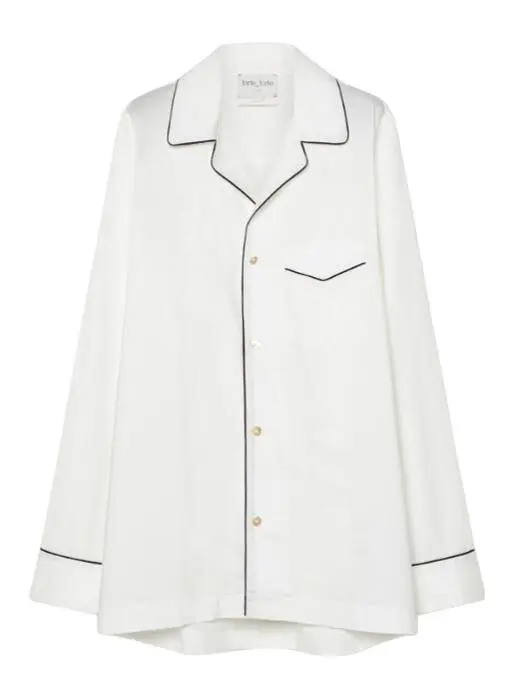 FORTE_FORTE Trim Long Sleeve Shirt - Crystal