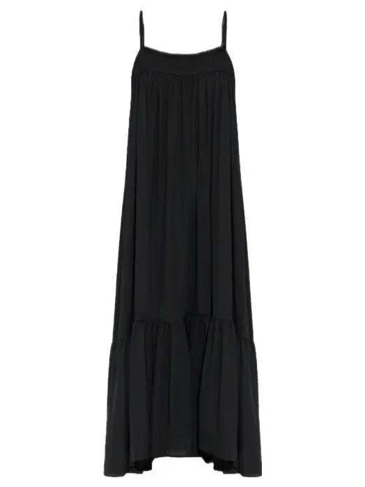 ROTATE BY BIRGER CHRISTENSEN A-line Maxi Dress - Black