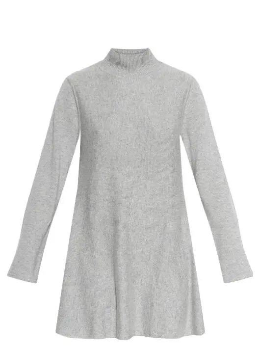 LISA YANG Serina Long-sleeve Mini Dress - Gray