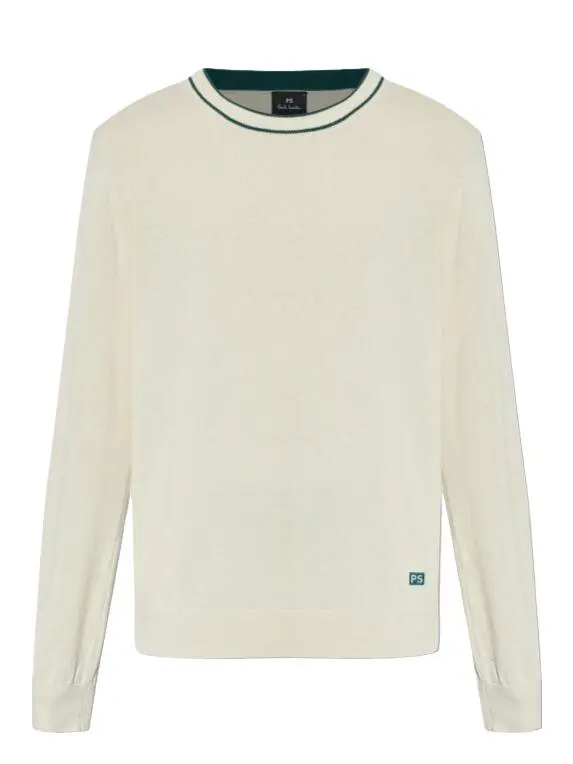 Paul Smith Ps Logo Knitted Jumper - Beige
