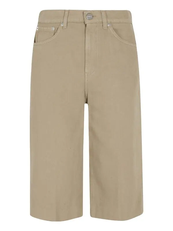 DONDUP Cotton Pocket Shorts - Nude