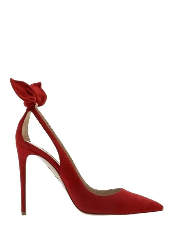 AQUAZZURA Deneuve Bow-tie Pumps - Red