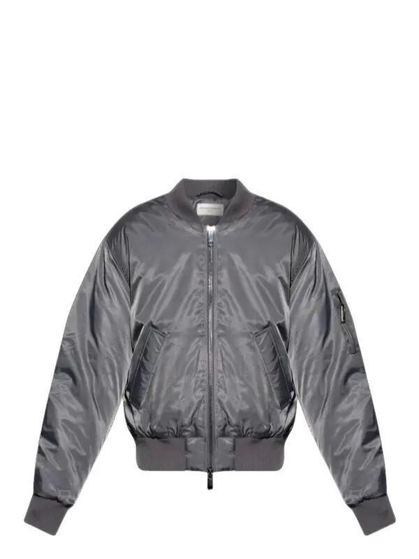 Officine Générale Padded Zip-up Bomber Jacket - Gray